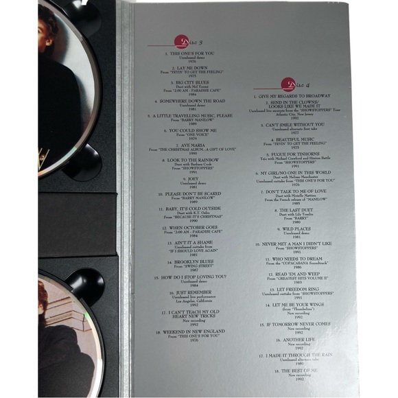 Media | Barry Manilow The Complete Collection And Then Some 4 Cd Vhs ...